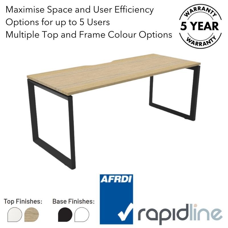 Infinity Single Sided Loop Leg Workstation | Cavan