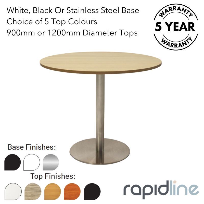 Estillo Disc Base Round Table | Cavan Office Furniture and Fit Out