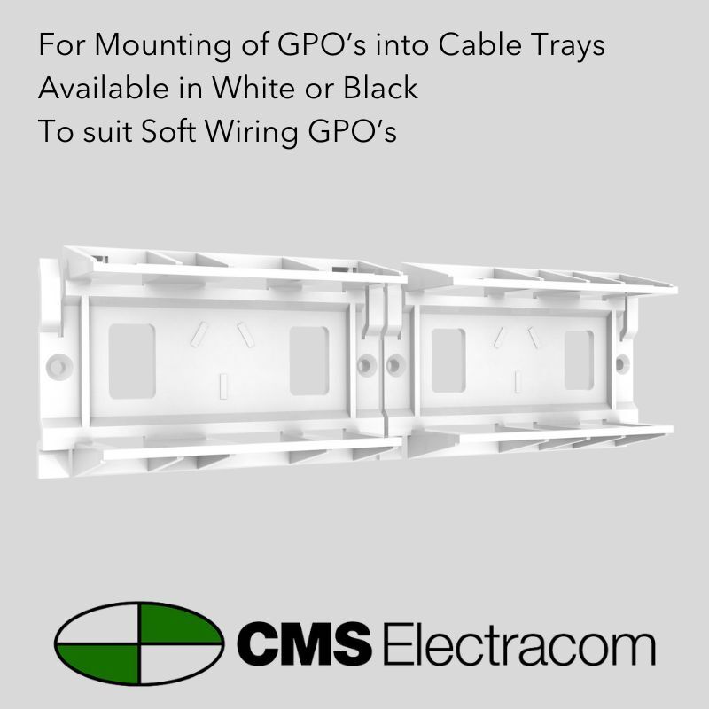 Soft Wiring GPO Cable Tray Clips | Cavan Office Furniture