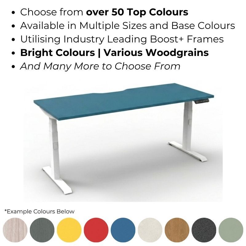 Custom Colour Sit Stand Desks | Cavan Office Furniture